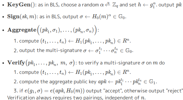 BLS署名の署名集約